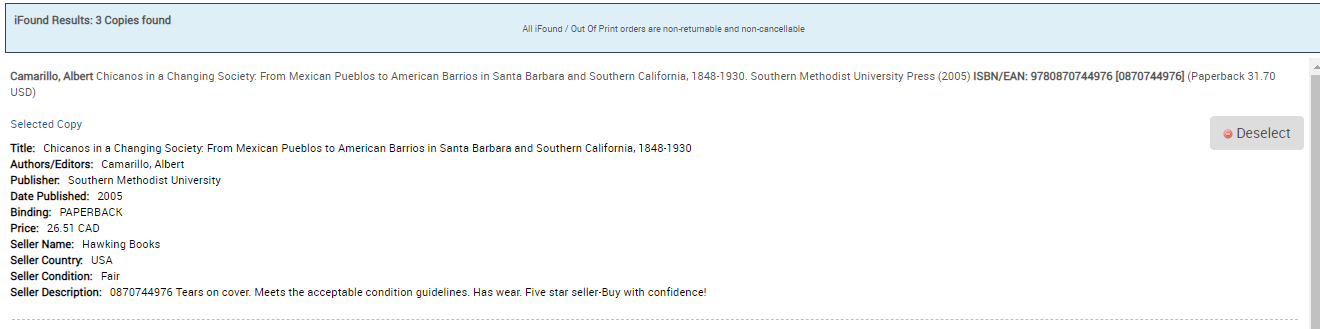 OASIS iFound Service