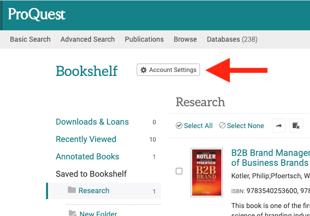 Accessibility of Books on the ProQuest Platform