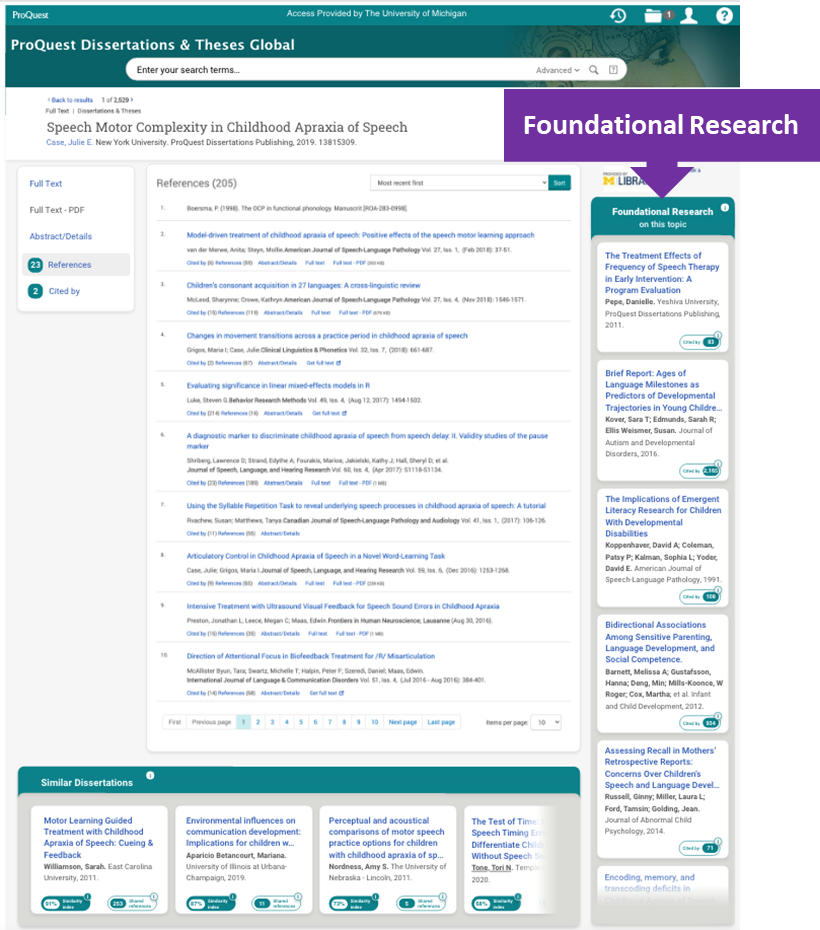 New ProQuest Dissertations & Theses Global Citation Connections