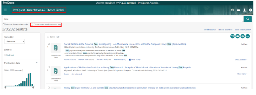 Tips & Tricks for PQDT Citation Connections Search