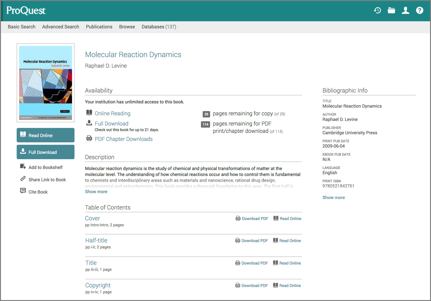 What's New: ProQuest Platform