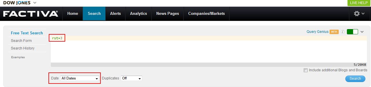 Direct Link To A Publication In Factiva