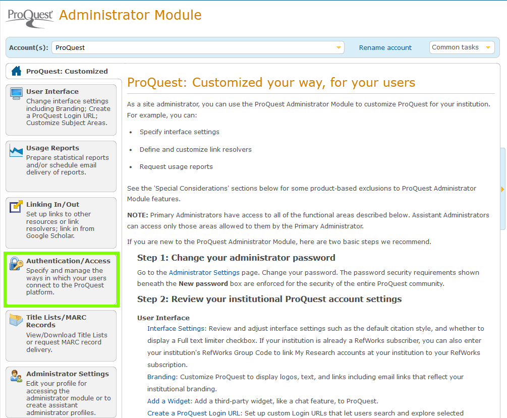 How to set up Google Single-Sign-On Access to ProQuest