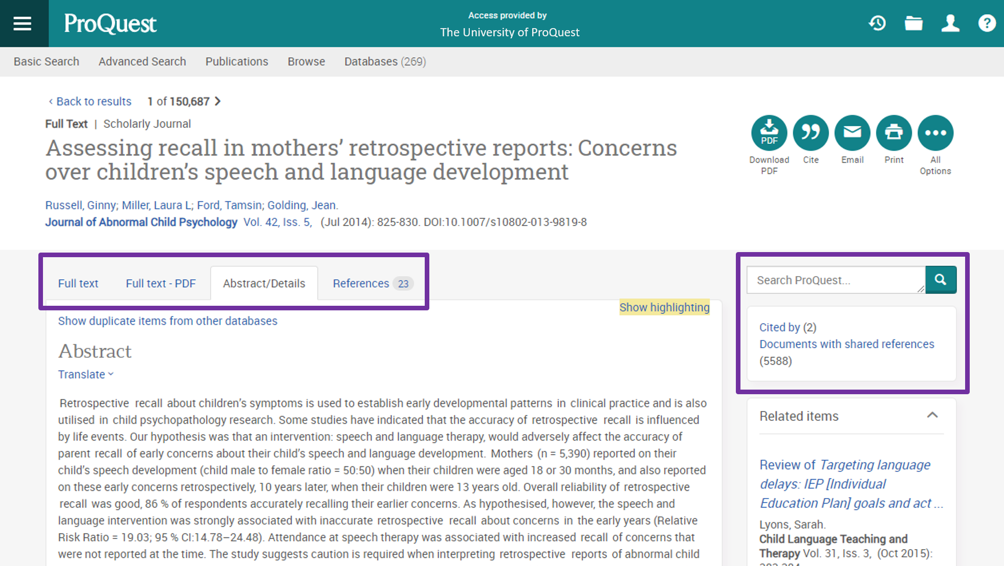 What's New: ProQuest Platform