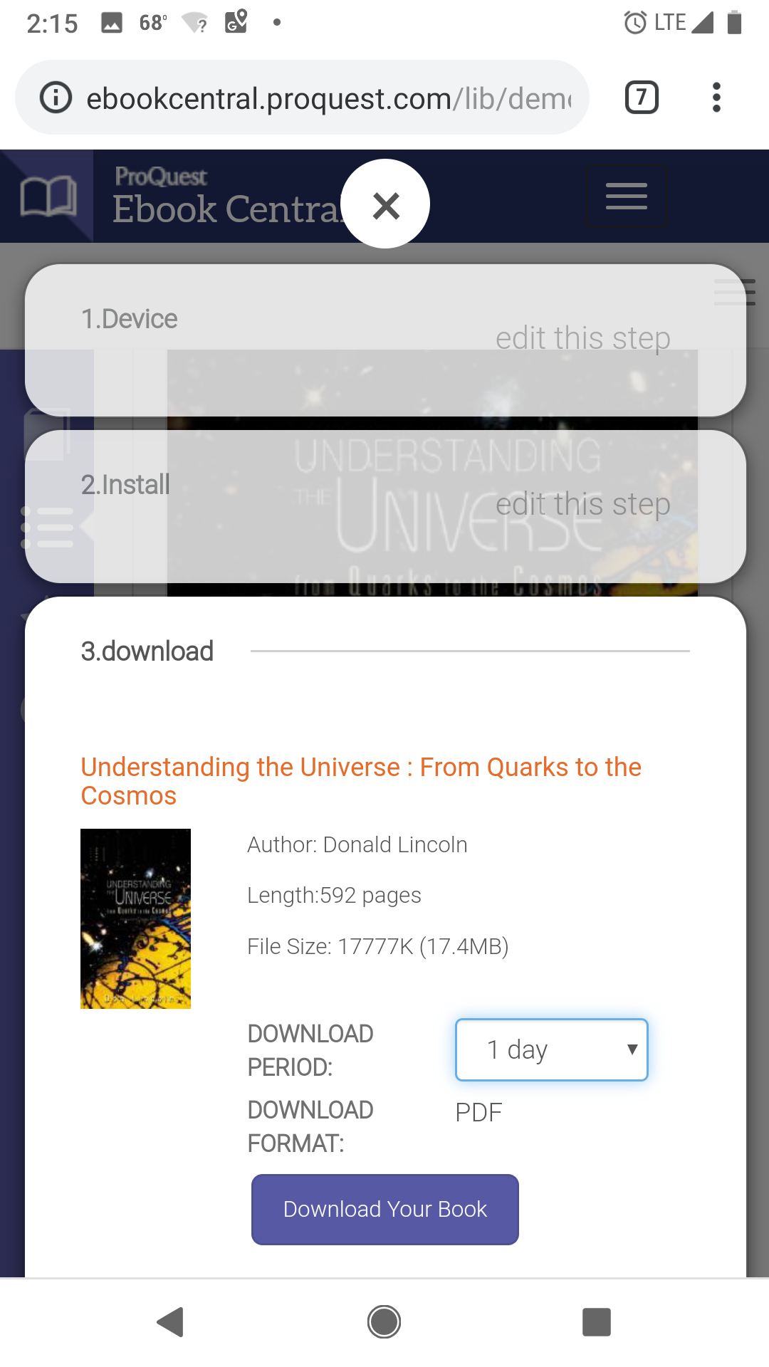Ebook Central: Full-Download – how to download a book for offline ...